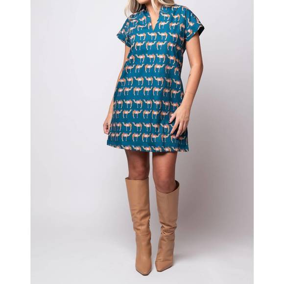 Brooke Wright | Dresses | New Brooke Wright Nancy Dress In Camel | Poshmark